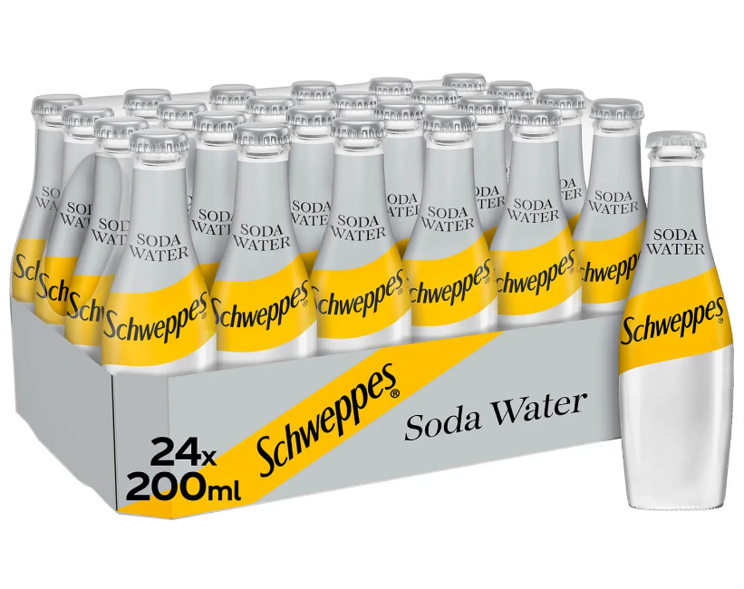 Schweppes Soda Water 24 x 200ml